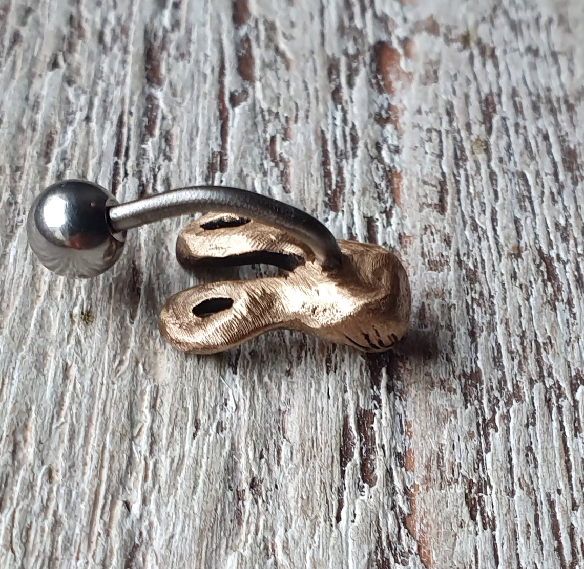 Bunny Rabbit Belly Button Jewelry, Titanium or Surgical Steel Bar - Etsy