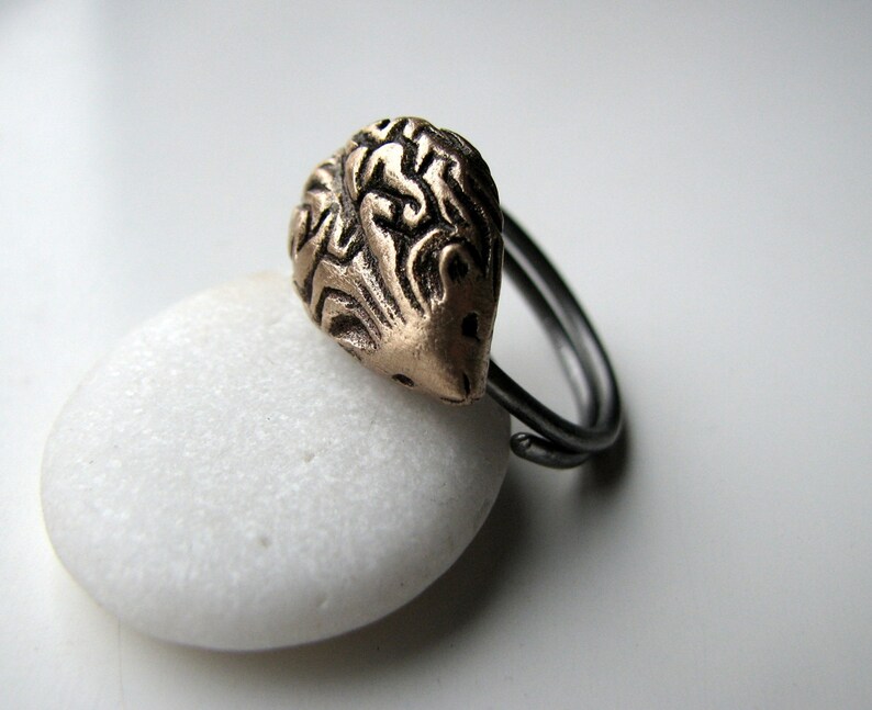 Zombie Hedgehog Ring - Etsy