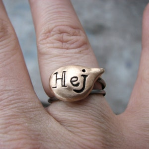 Swedish Ring Speech Bubble Hej - Etsy