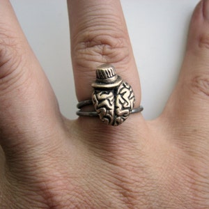 Steampunk Brain Ring, Thinking Cap - Etsy