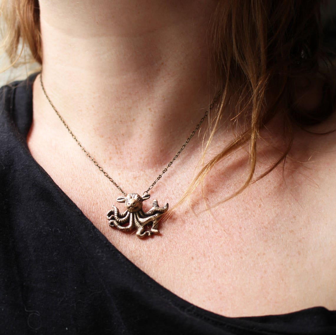 Cow-octopus Tentacled Monster Necklace - Etsy Sweden