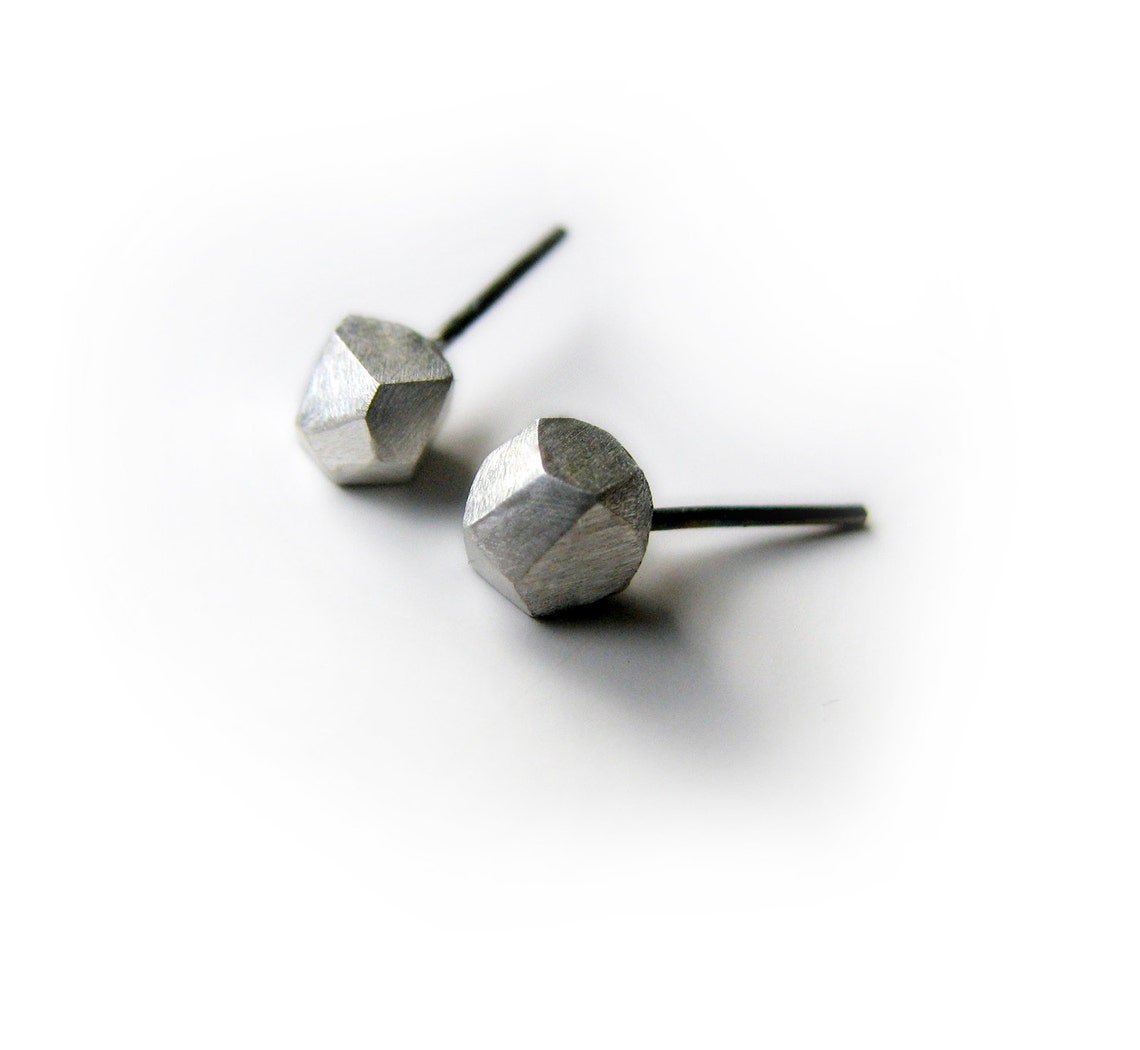 Facets Large Titanium Post Earrings - Etsy