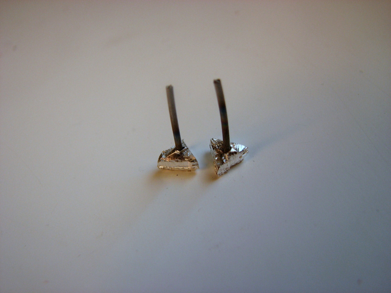 Titanium Earrings Triangel Posts - Etsy