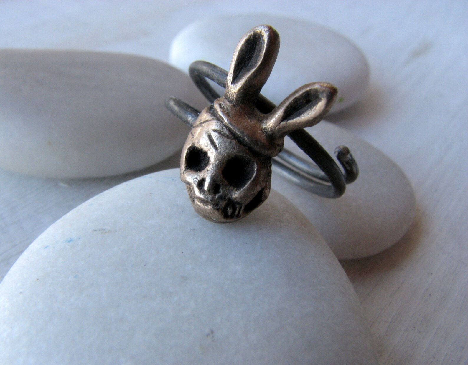 Lonely Party Skull Pinky Ring - Etsy