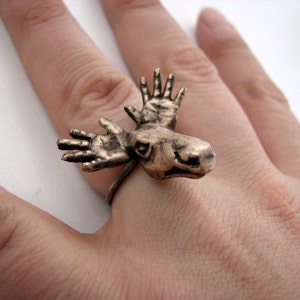 Moose Head Ring Surreal - Etsy