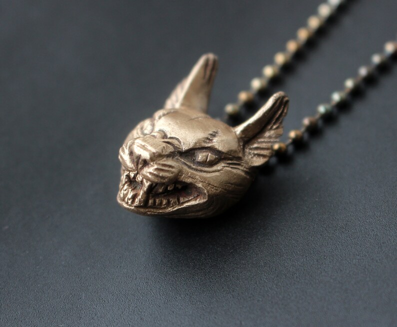 Wild Cat Necklace Lynx Caracal - Etsy