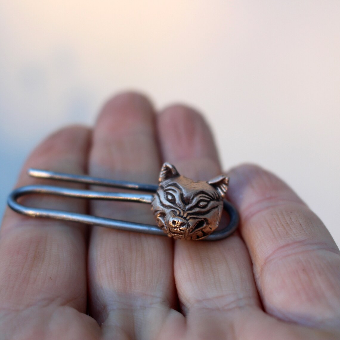 Wolf Head Tie Clip - Etsy