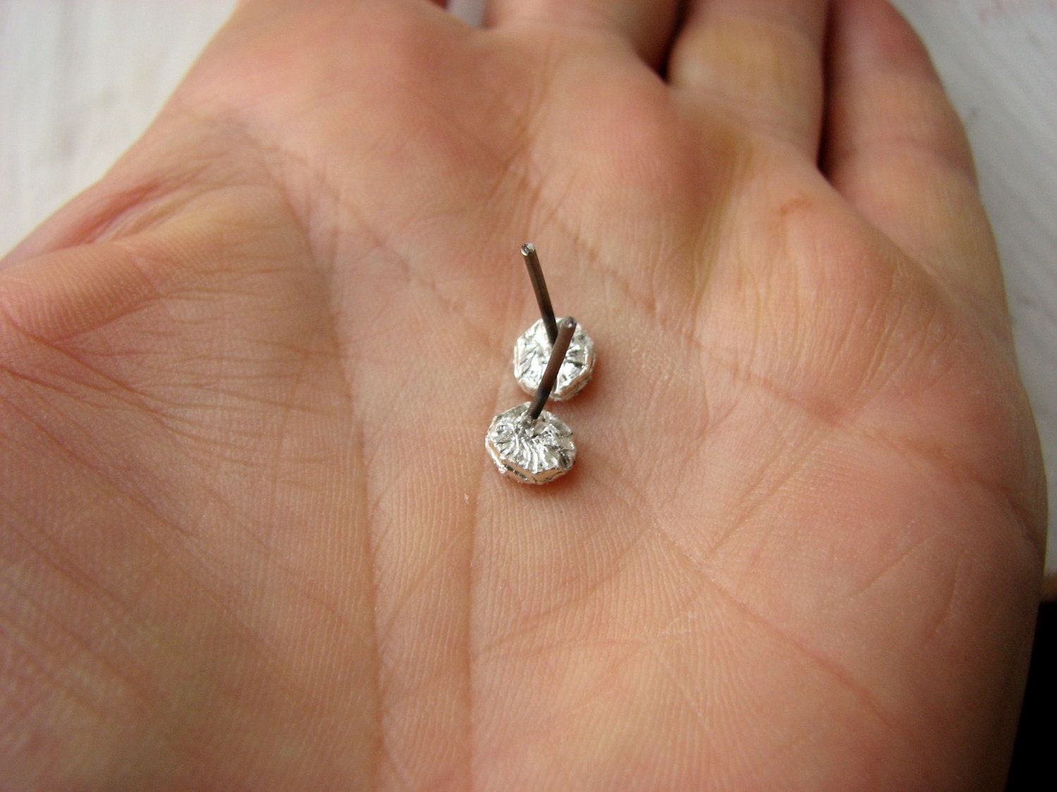 Titanium Posts Silver Ferris Wheel - Etsy