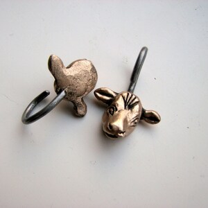 Cow Earrings for Stretched Piercings 14 Gauge 12 Gauge - Etsy