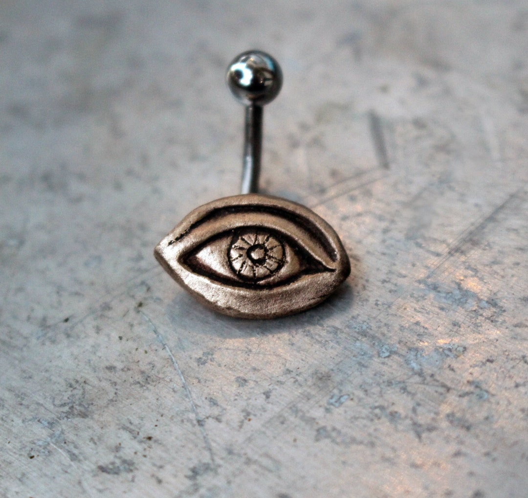 Eye Belly Piercing, Titanium or Surgical Steel Bar - Etsy