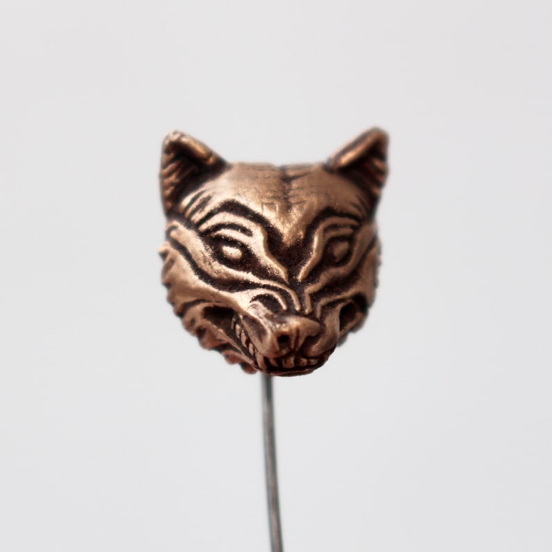 Wolf Stick Pin - Etsy