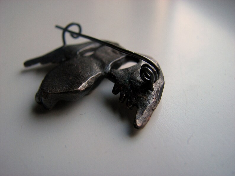 Winged Brooch Bunny Rabbit Bronze Sculpture - Etsy