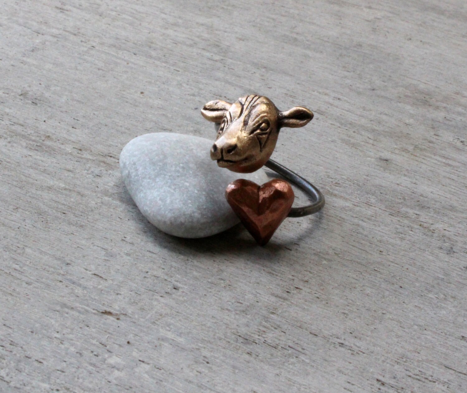 Cow Love Ring | Etsy