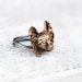 Papillon Dog Head Ring - Etsy