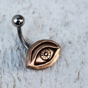 Eye Belly Piercing, Titanium or Surgical Steel Bar - Etsy