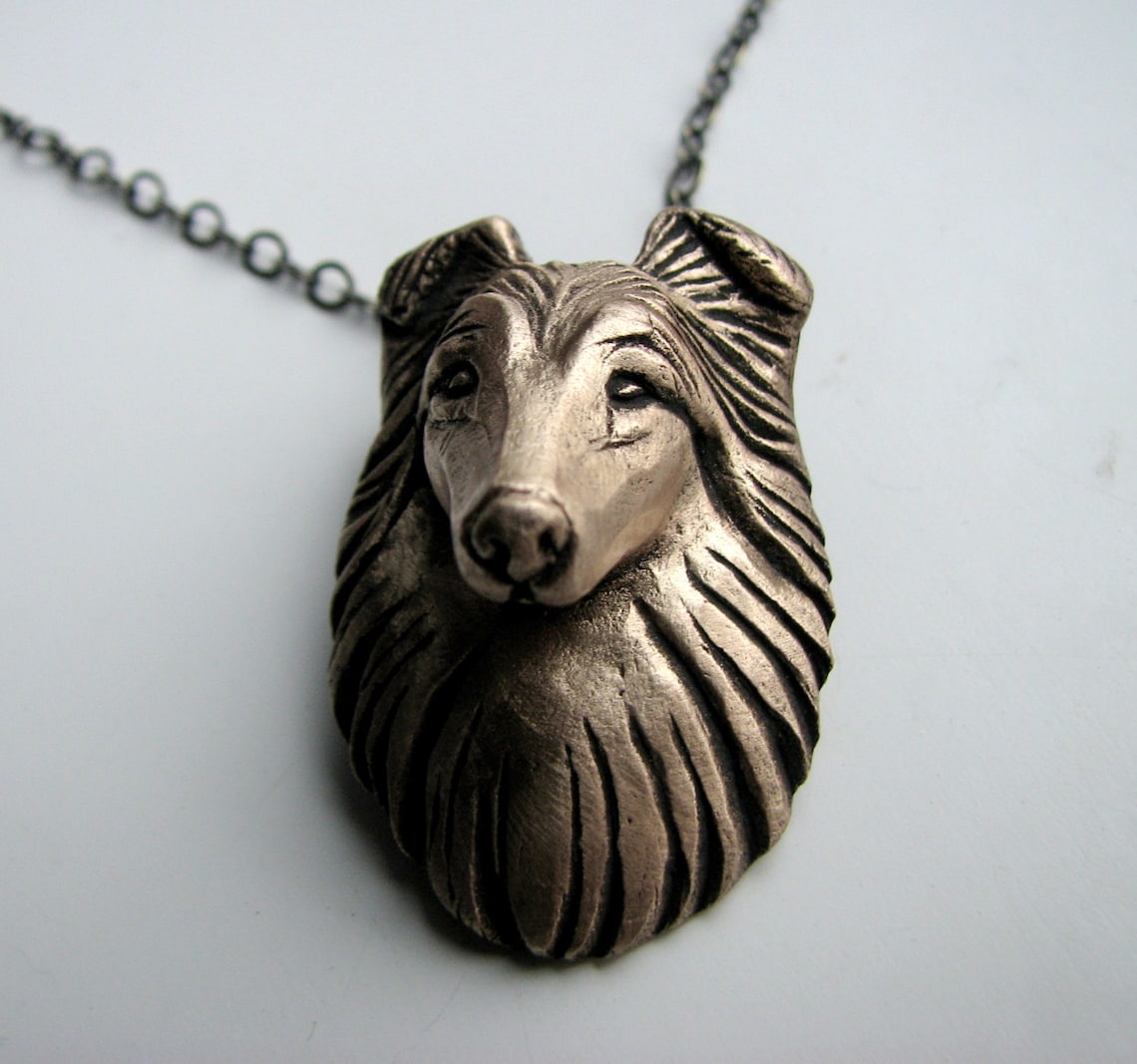 Collie Shetland Sheepdog Sheltie Necklace, Custom Made - Etsy