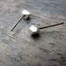 Facets Small Titanium Post Earrings - Etsy