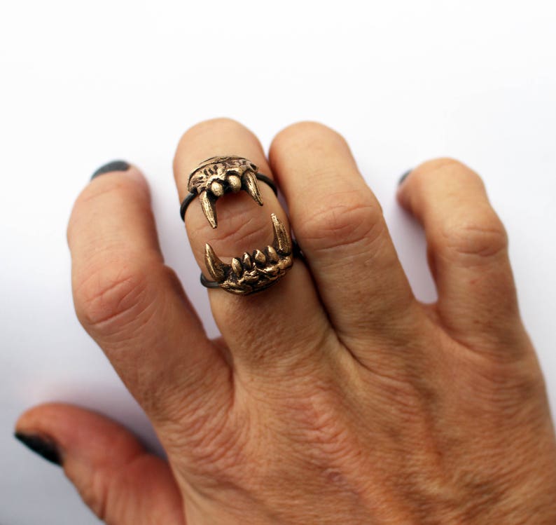Animal Jaw Bone Ring, ROAR RING - Etsy