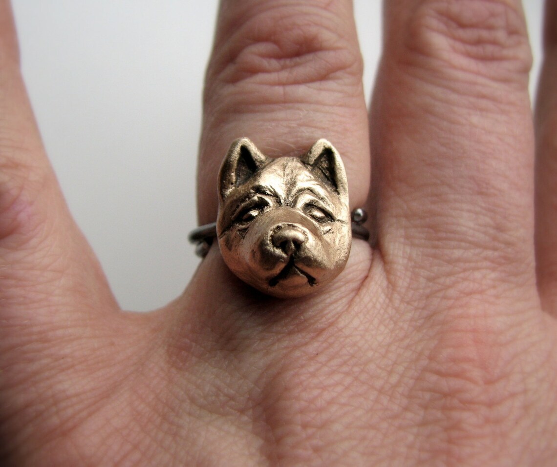 American Akita Shiba Ring - Etsy