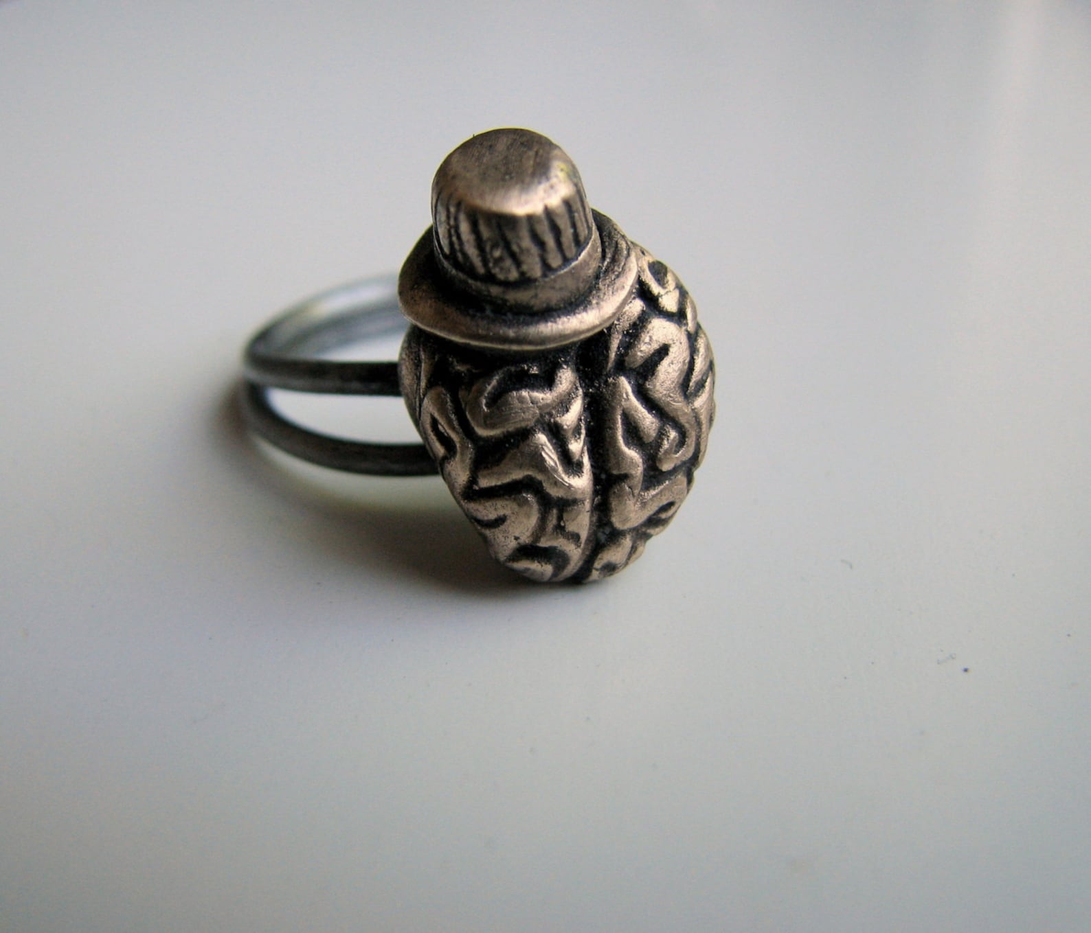 Steampunk Brain Ring Thinking Cap - Etsy