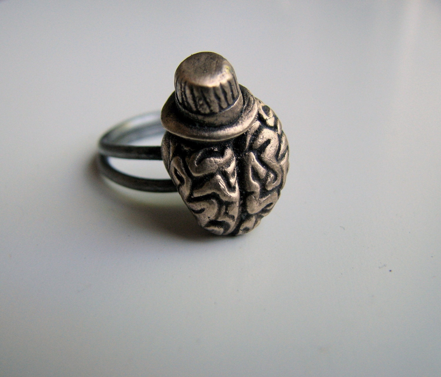 Steampunk Brain Ring Thinking Cap - Etsy