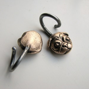 Pug Earrings Stretched Piercings Ear Gauges 14 Gauge 12 Gauge - Etsy