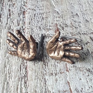 Miniature Hand Cuff Links - Etsy