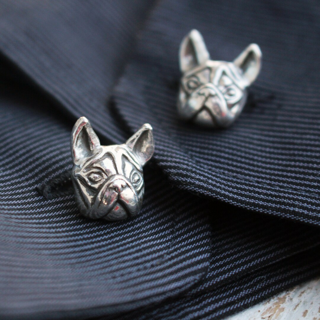 Bulldog Dog Cuff Links Simple - Etsy
