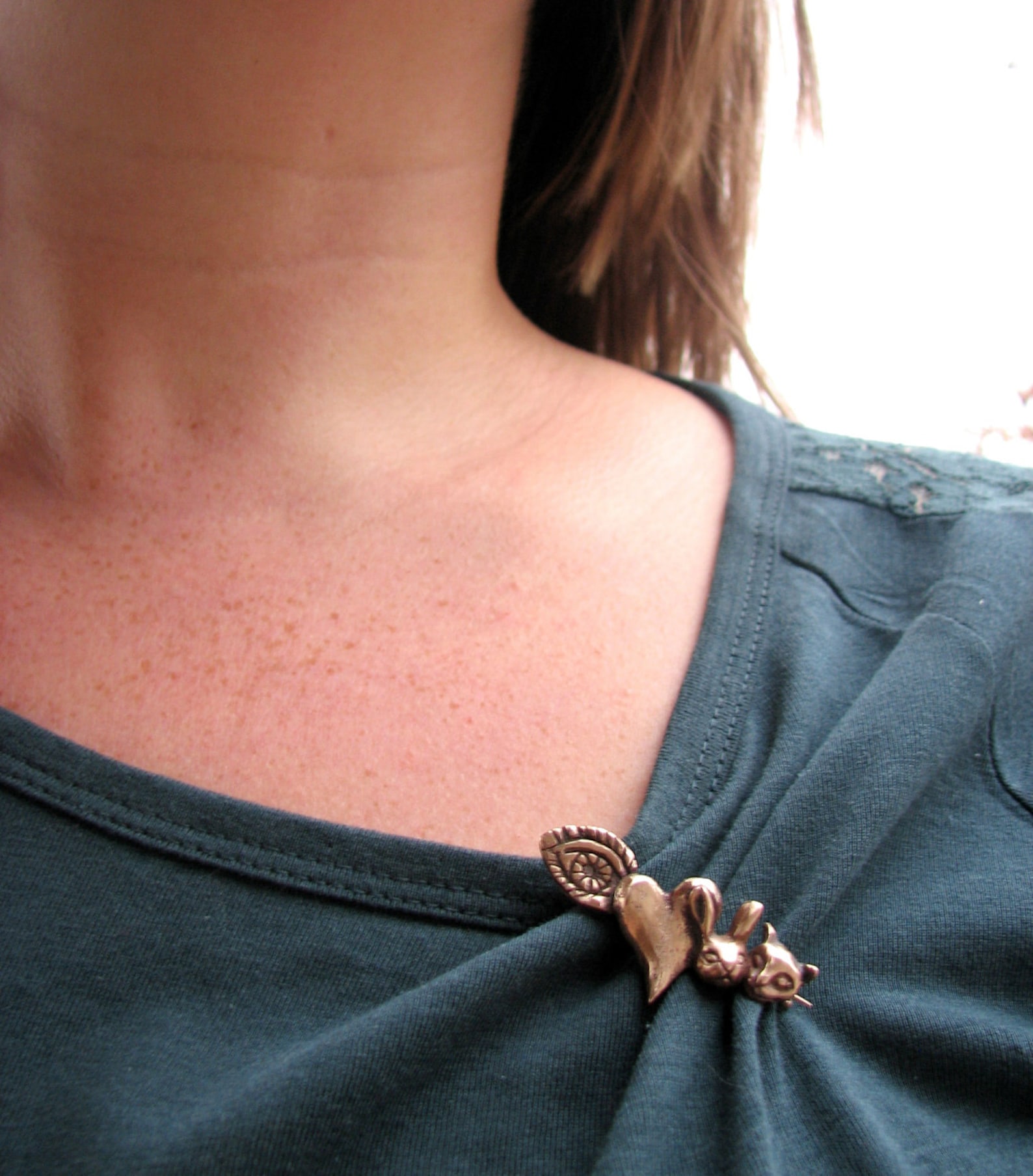 Animal Brooch I Love Animals Animal Rights - Etsy