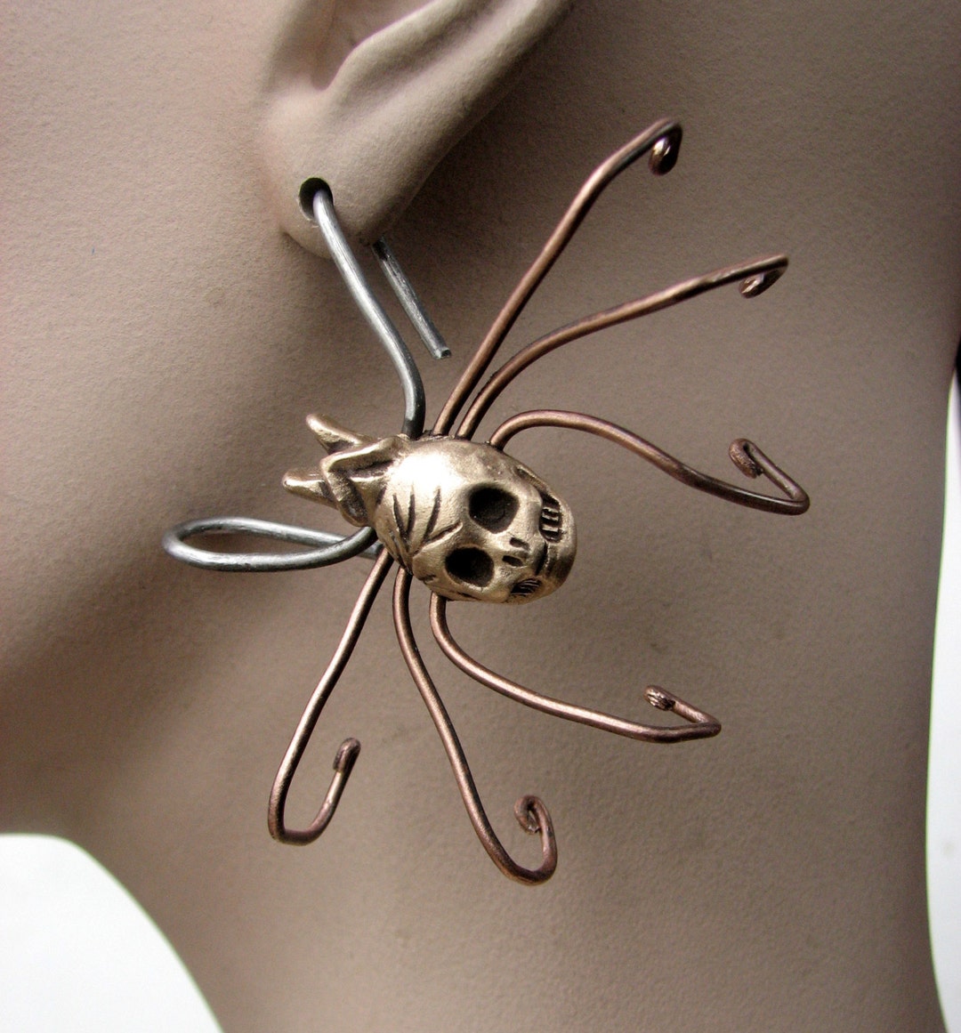 Spider Earring 14 Gauged Earring - Etsy