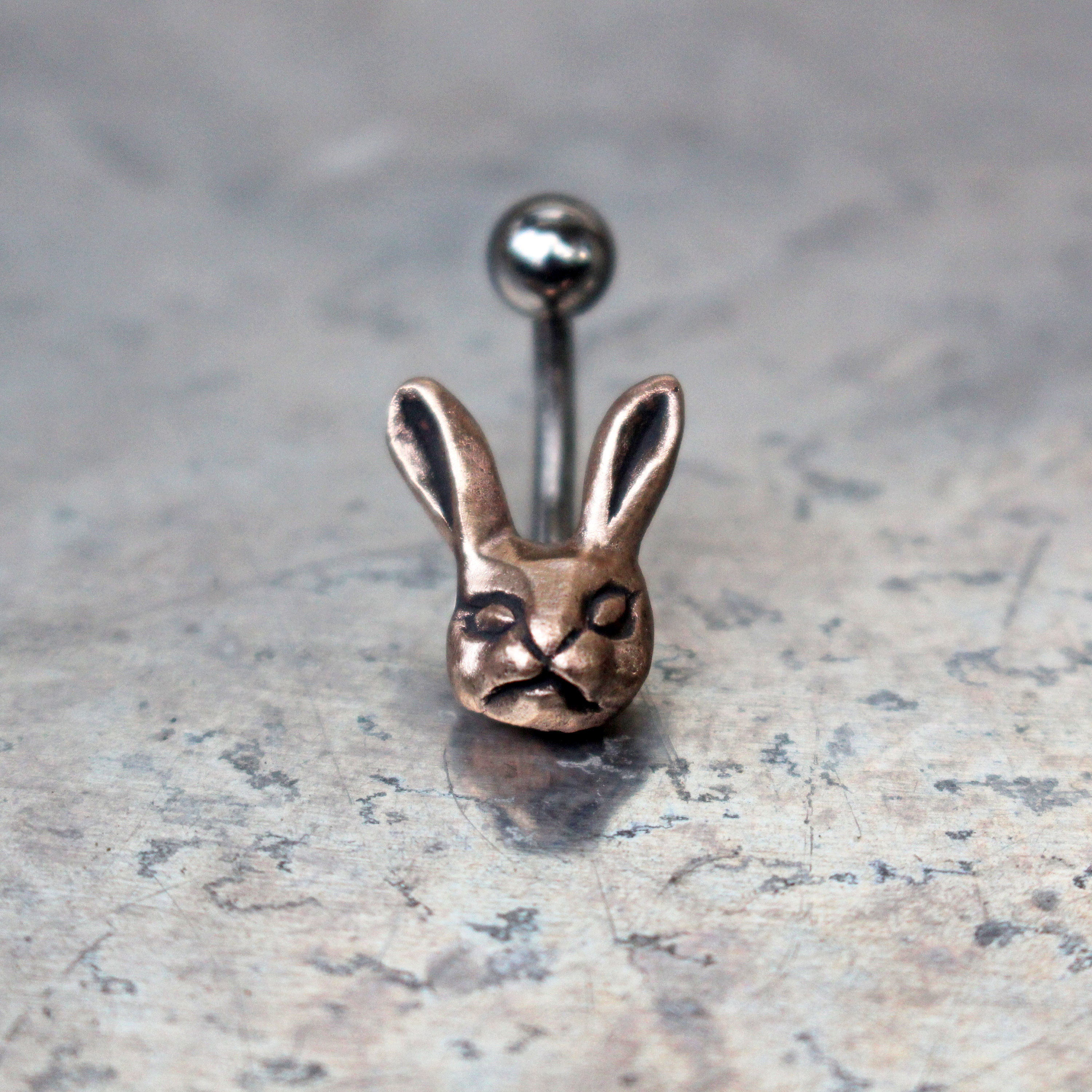 Bunny Rabbit Belly Button Jewelry Titanium or Surgical Steel | Etsy
