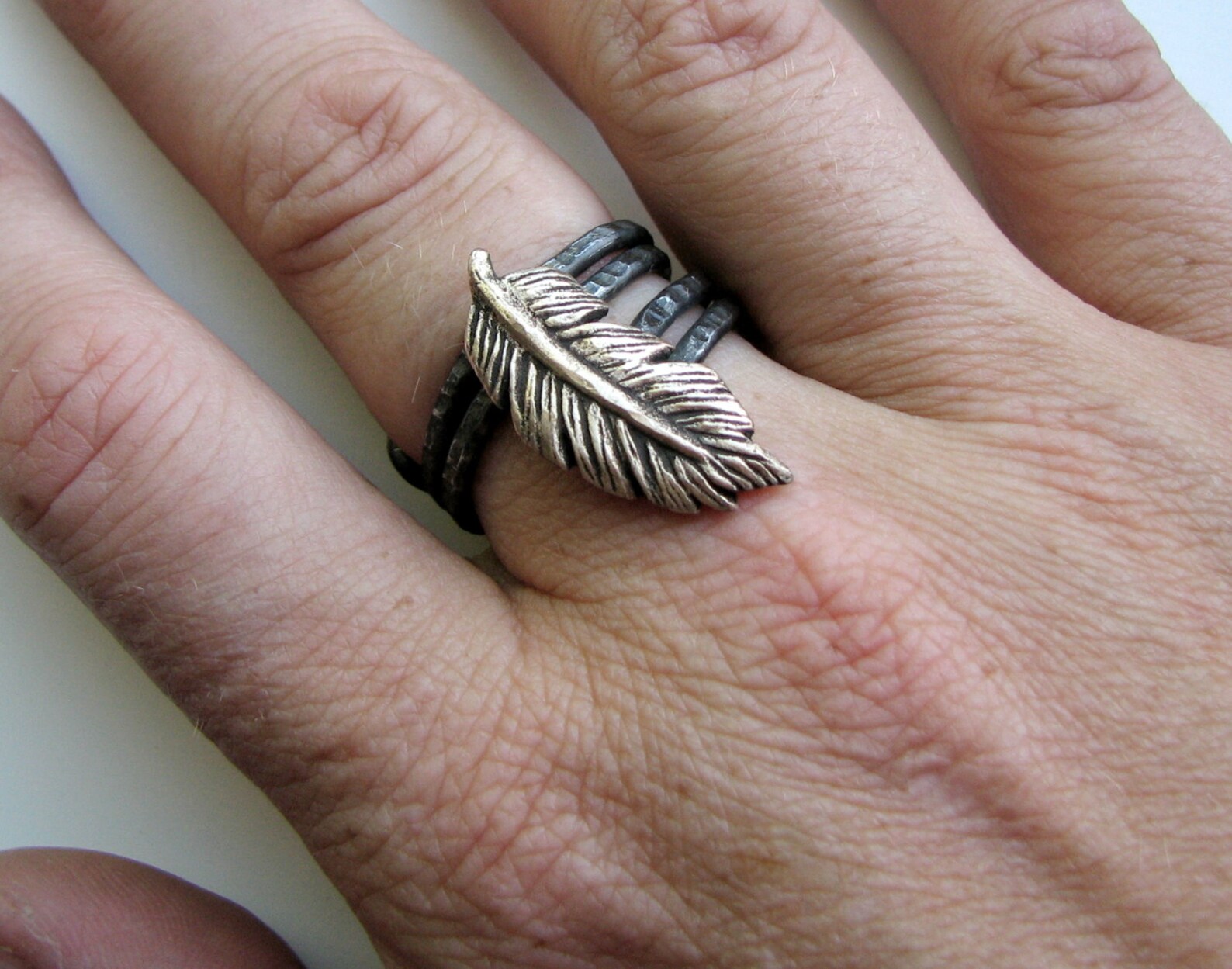 Mens Ring Cool Feather Ring - Etsy