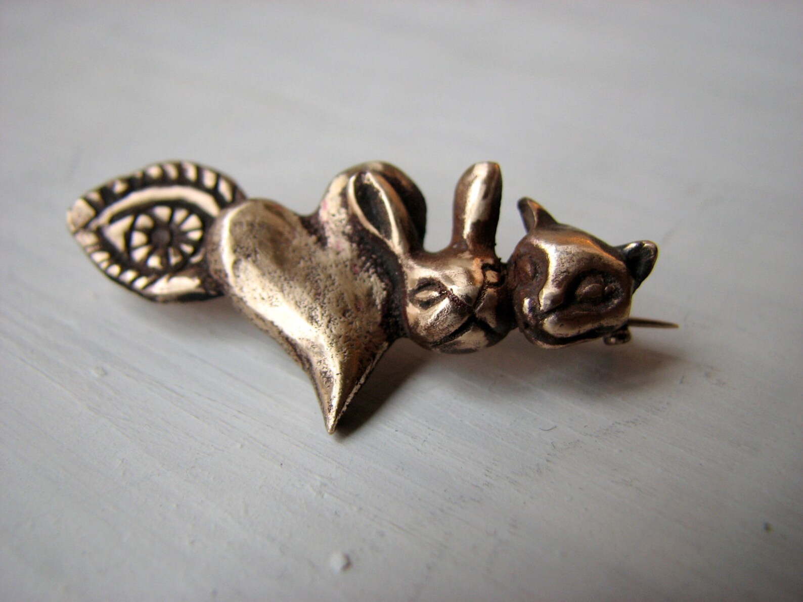 Animal Brooch I Love Animals Animal Rights | Etsy
