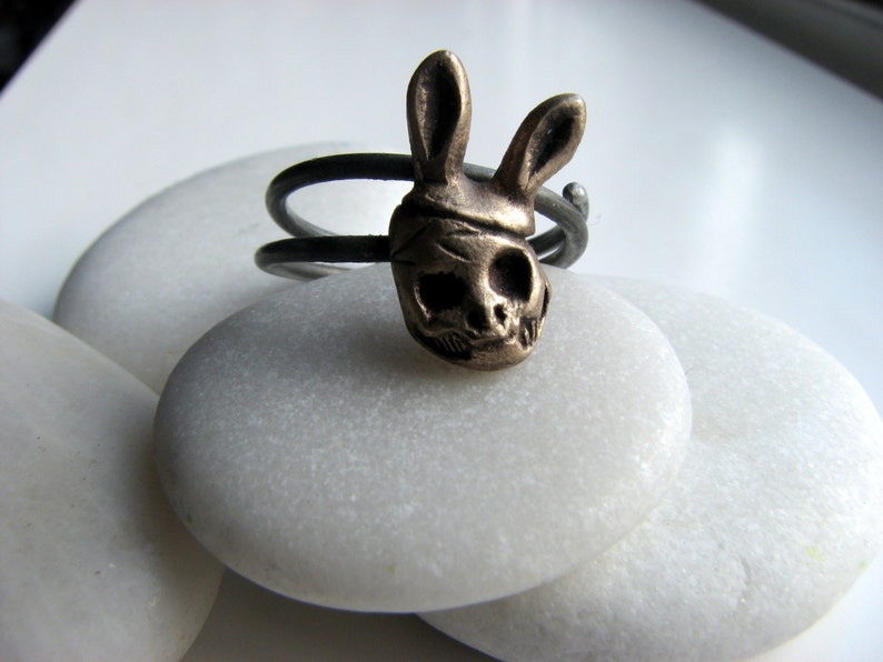 Lonely Party Skull Pinky Ring - Etsy