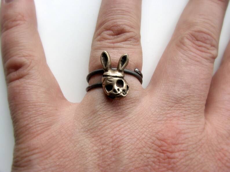 Lonely Party Skull Pinky Ring - Etsy
