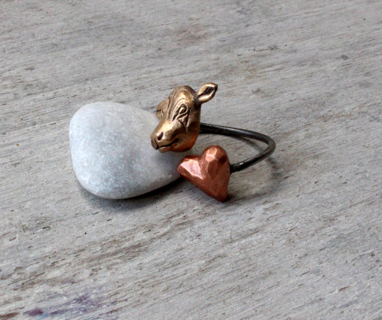 Cow Love Ring | Etsy