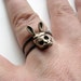 Lonely Party Skull Pinky Ring - Etsy