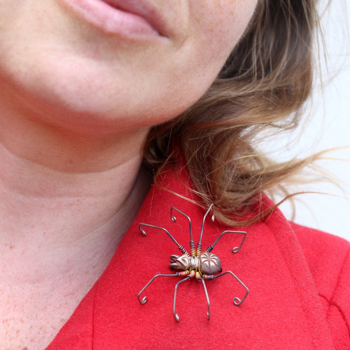 Large Spider Brooch Pin - Etsy