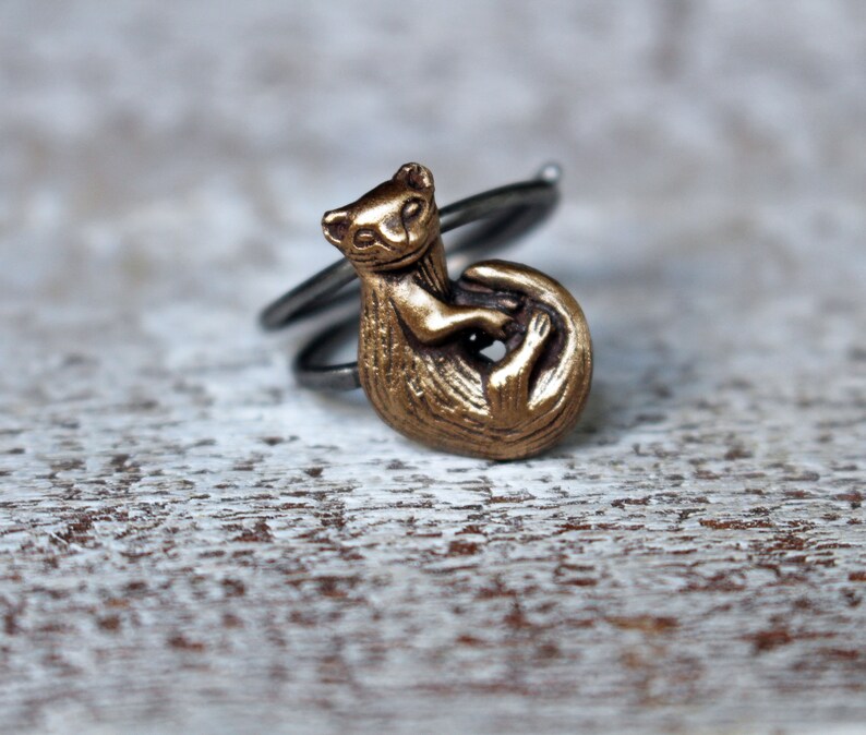 Ferret Ring Polecat | Etsy