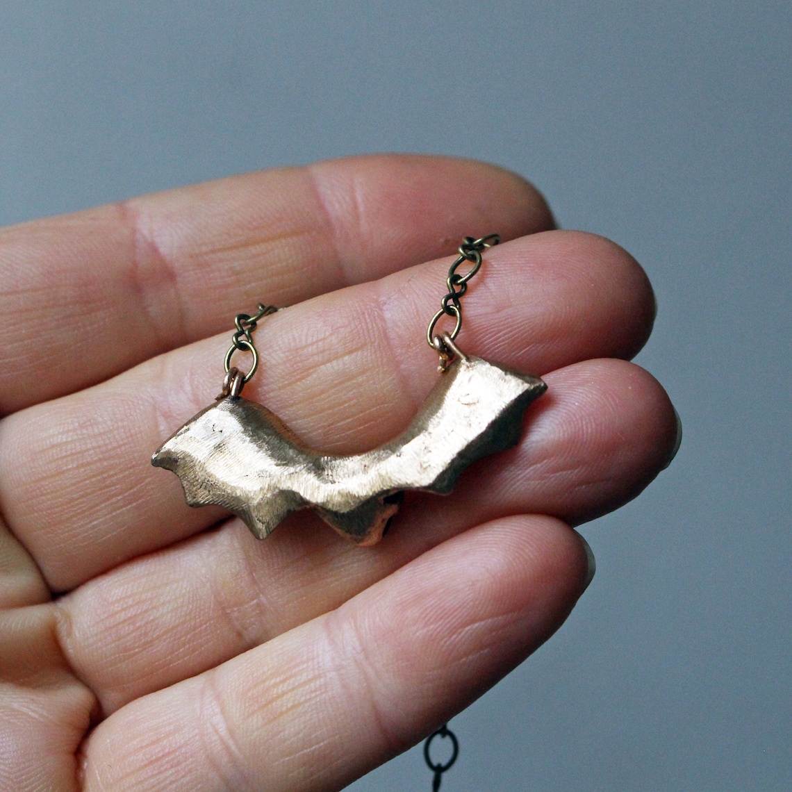 Bat Cat Necklace - Etsy
