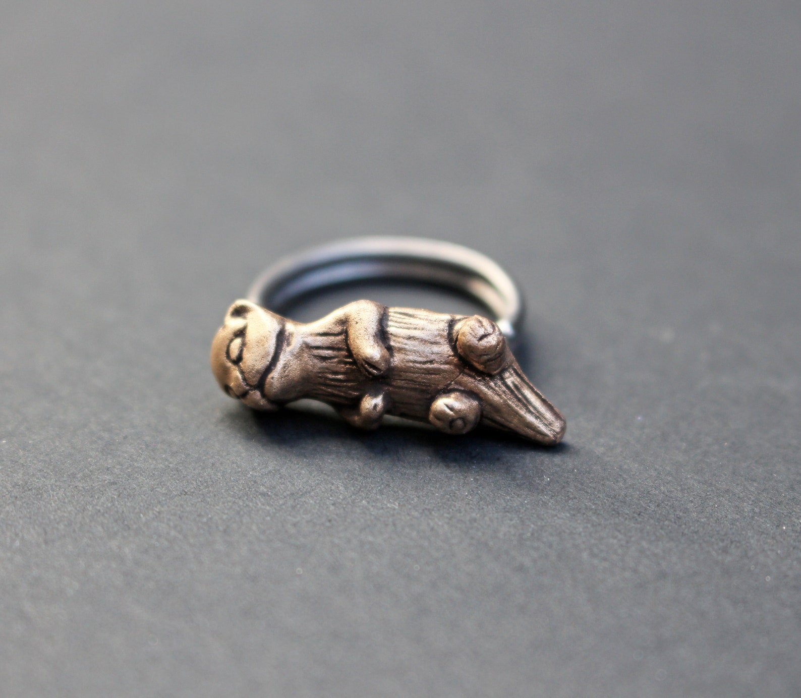 Sea Otter Ring | Etsy
