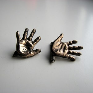 Miniature Hand Cuff Links - Etsy