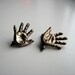 Miniature Hand Cuff Links - Etsy