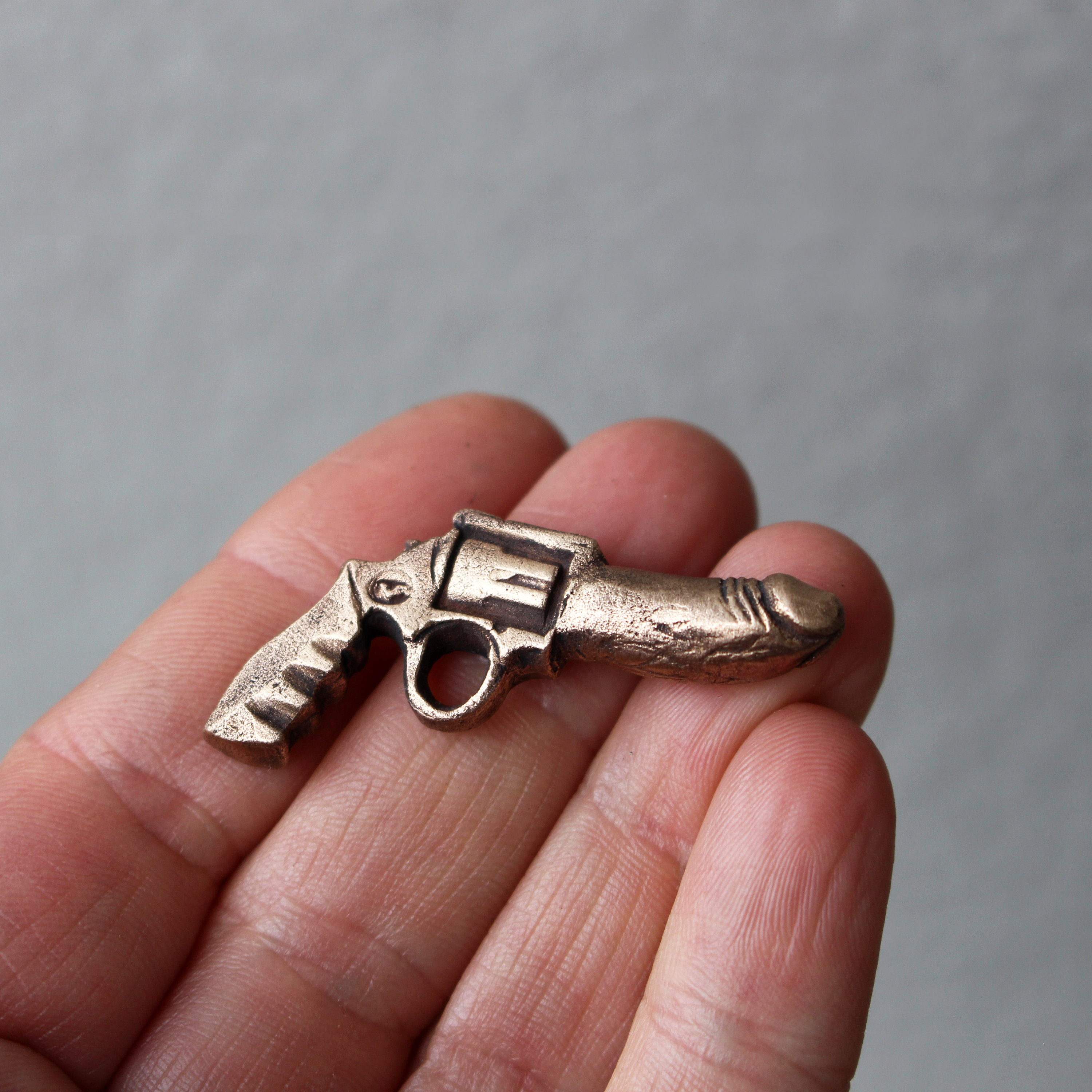 Dick Gun Miniature Penis Revolver Pendant - Etsy UK