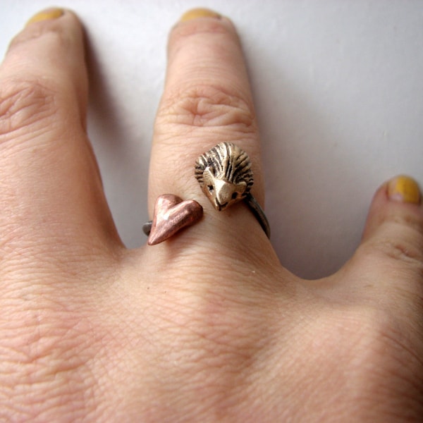 Hedgehog Ring - Etsy