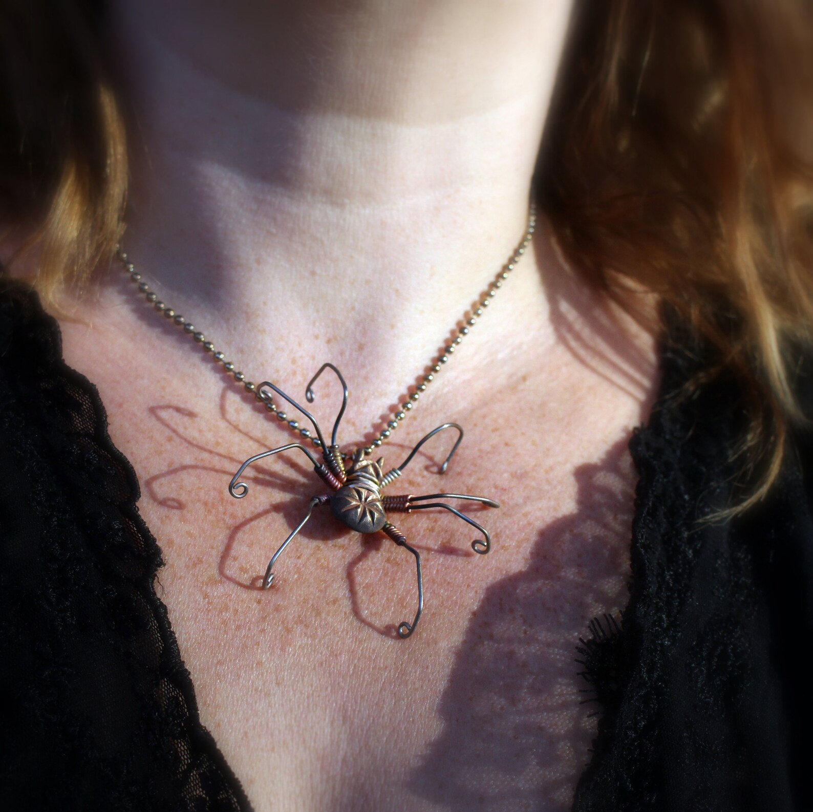 Spider Necklace - Etsy