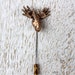 Surreal Moose Head Lapel Stick Pin - Etsy