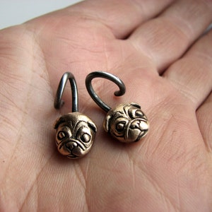 Pug Earrings Stretched Piercings Ear Gauges 14 Gauge 12 Gauge - Etsy