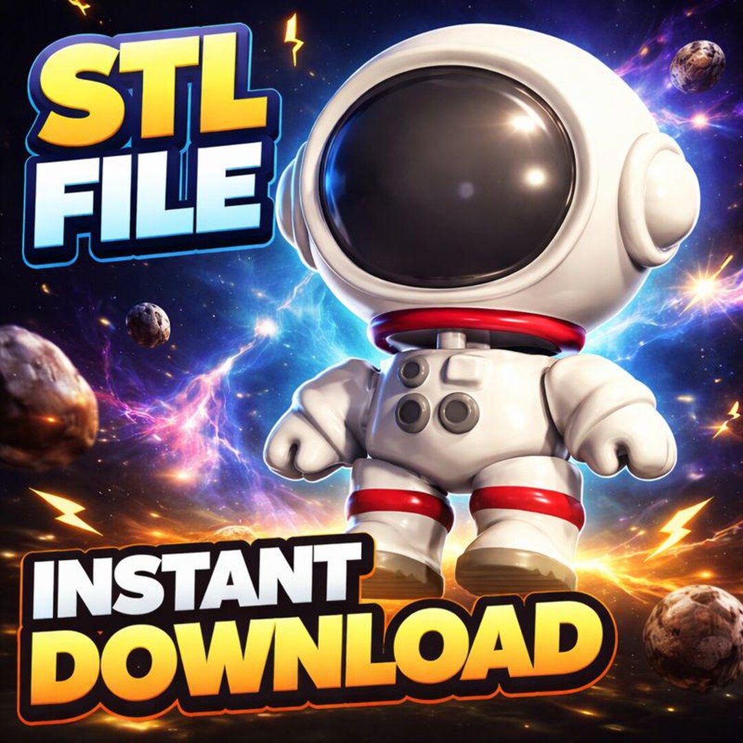 Articulated Astronaut STL • Retro Flexi Spaceman 3D Print Model ...
