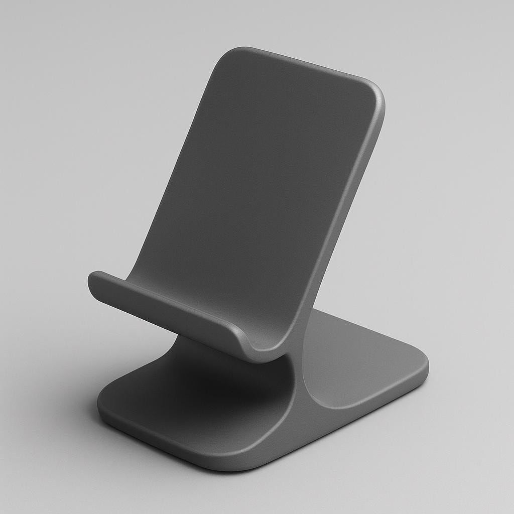 3D Printable Minimalist Phone Stand STL File, Ergonomic Desk Accessory ...